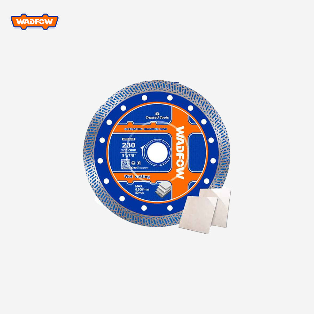 Wadfow 4inches-9inches Wet & Dry Ultrathin Diamond Disc For Bricks Lim ...
