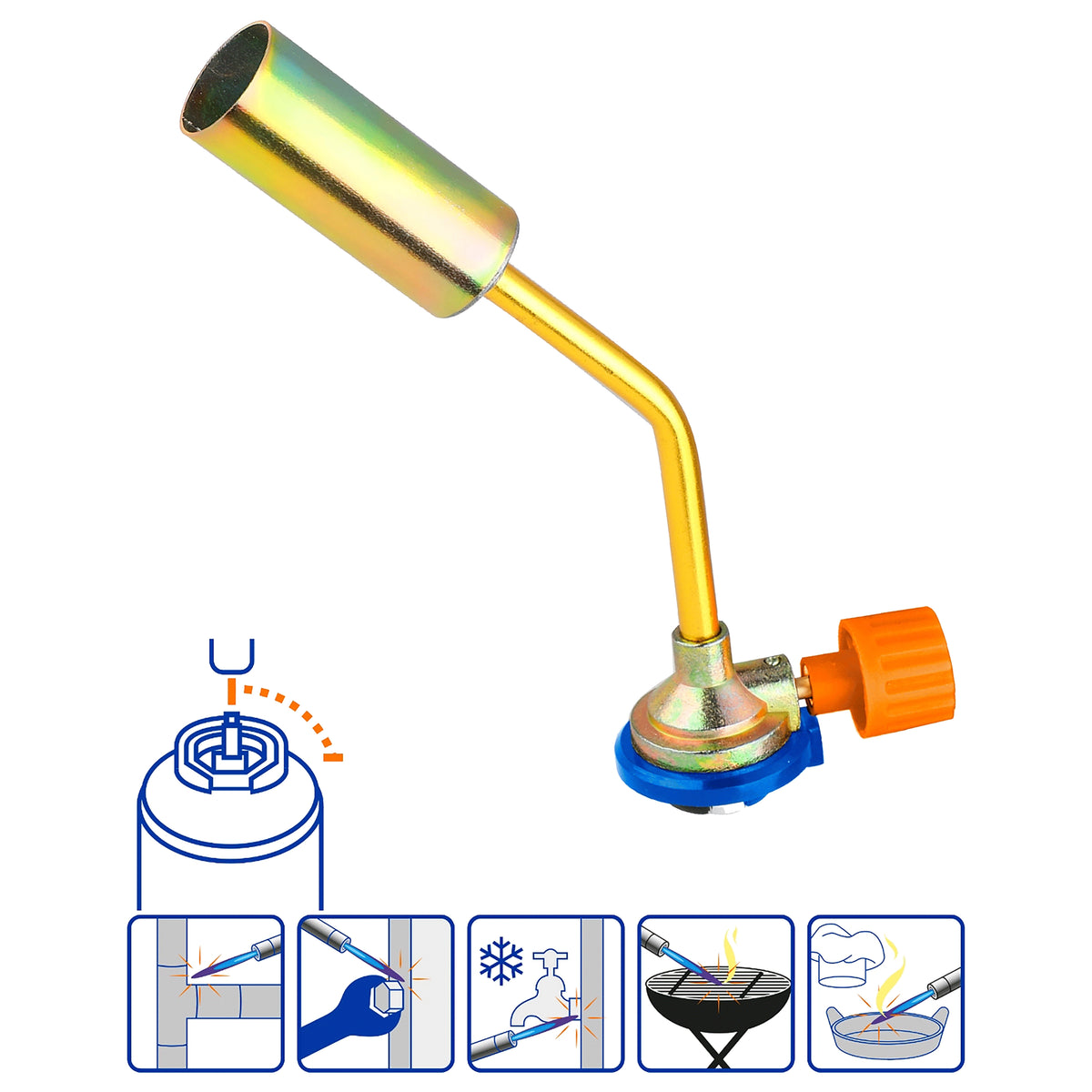 Wadfow Multi-Purpose Flame Gun, Camping, Welding, Butane Gas Torch ...