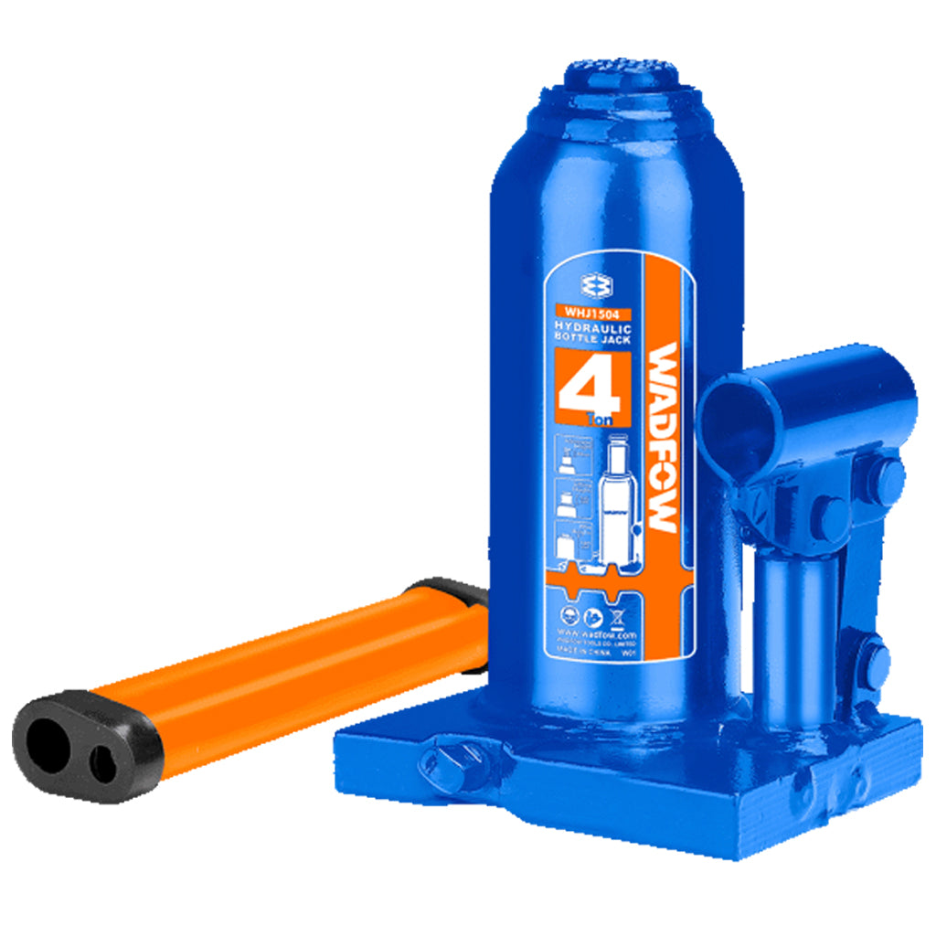 Wadfow Hydraulic Welded Bottle Jack with Safety Valve 4 Tons – WADFOW ...