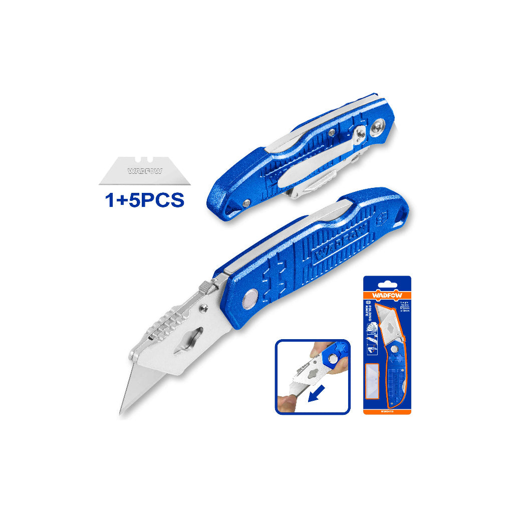 Wadfow Stainless Steel Folding Utility Swiss Knife 163mm w/ plastic ...