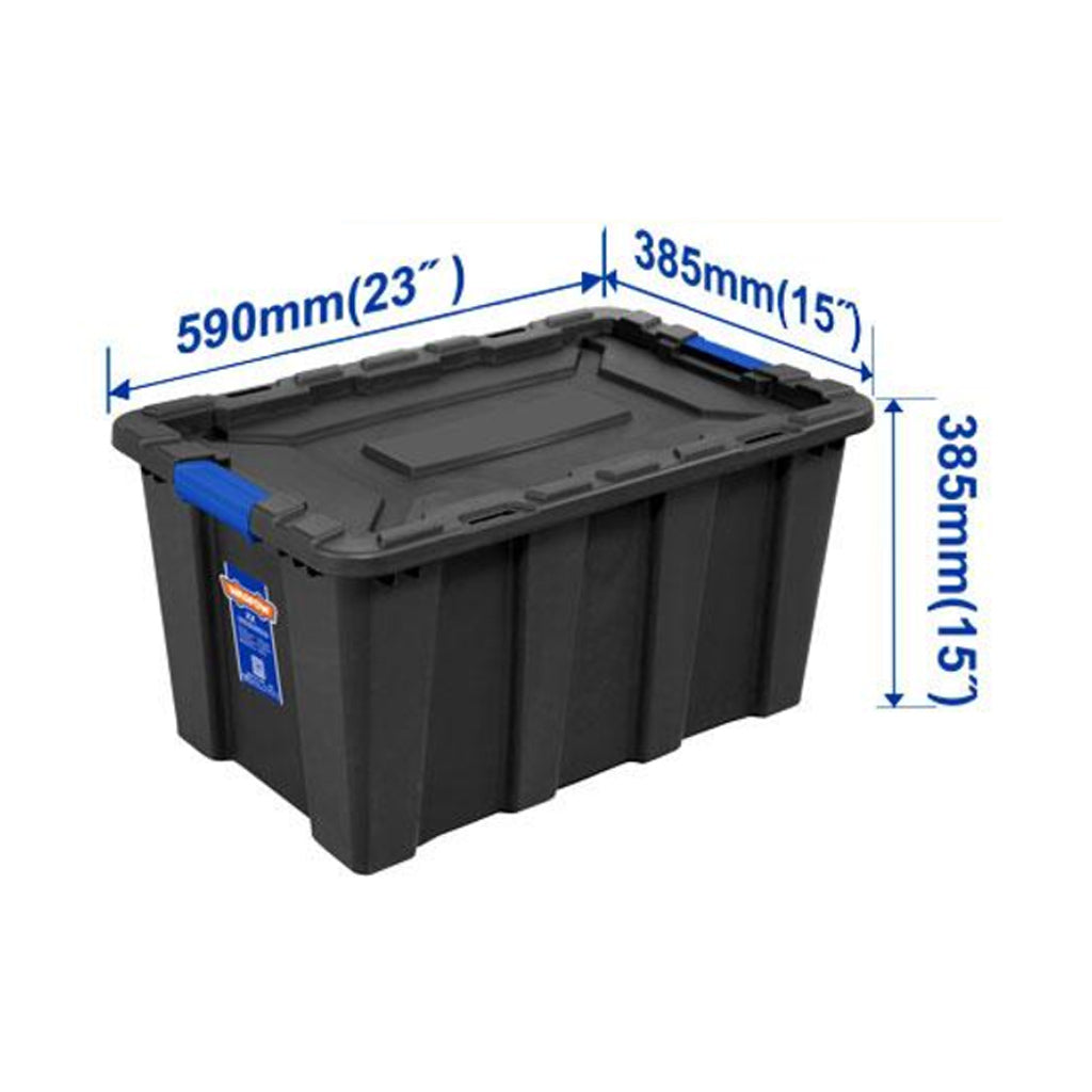 Wadfow 55Liters Stackable Plastic Container - Black WTB3355 – WADFOW ...